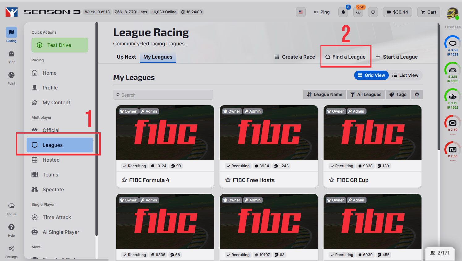 Tutorial - iRacing Leagues, como solicitar entrada em nossas Leagues ...
