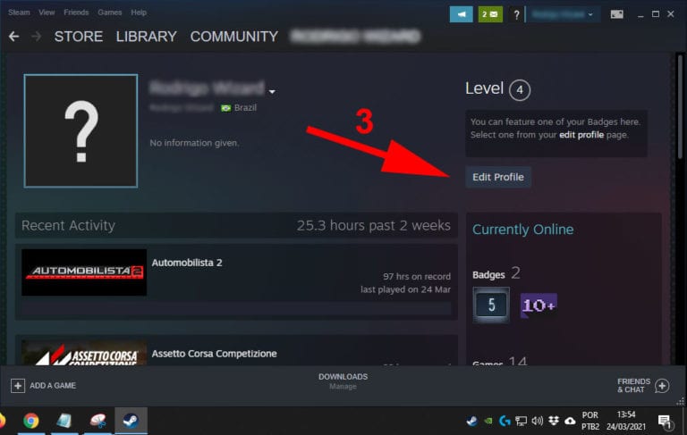 Tutorial - Ajustando o nome na Steam - Automobilismo Virtual | iRacing