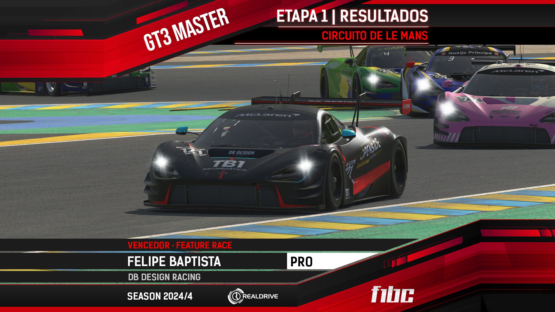 Realdrive GT3 Master: Felipe Baptista e Pedro Burger vencem abertura em Le Mans - Automobilismo ...