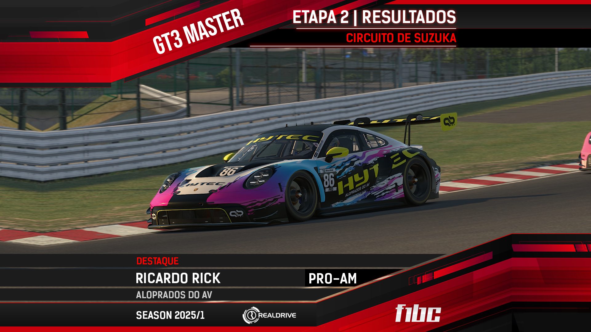 Realdrive GT3 Master: Felipe Baptista vence excelente corrida em Suzuka - Automobilismo Virtual ...