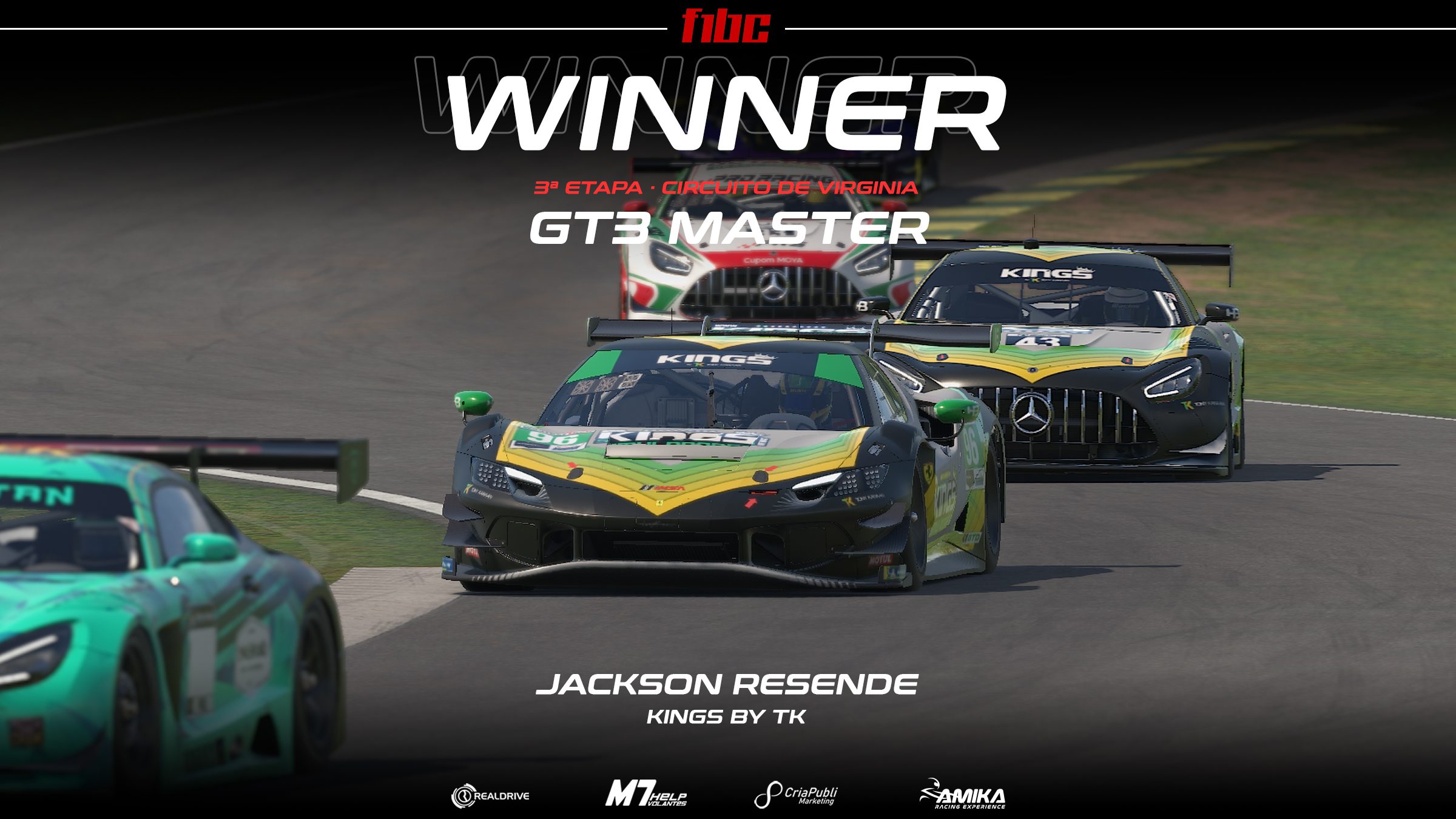 Realdrive GT3 Master: Grande vitória de Jackson Resende em Virginia - Automobilismo Virtual ...