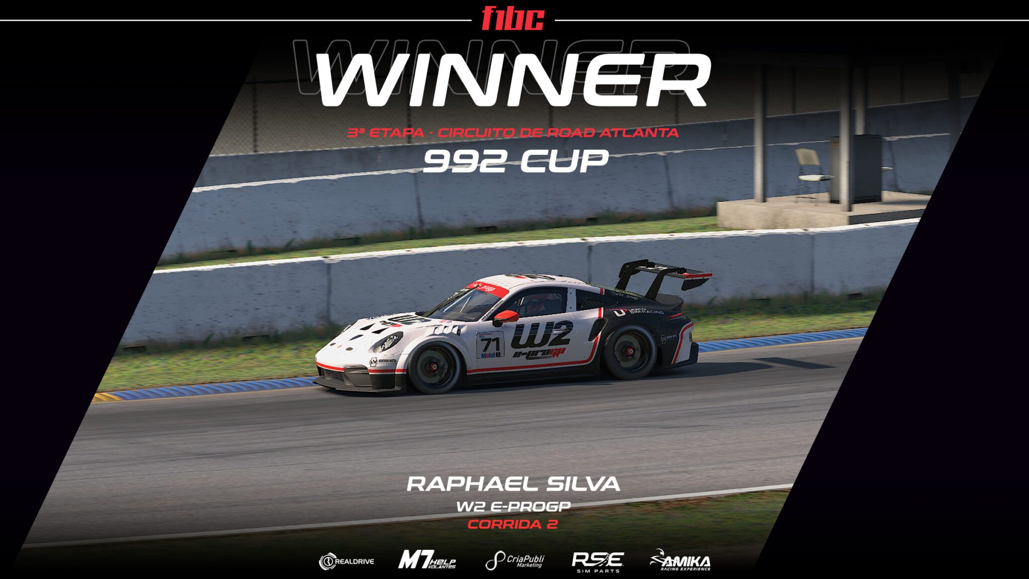 F1BC 992 Cup: Pedro de Oliveira e Raphael Silva vencem e Road Atlanta ...